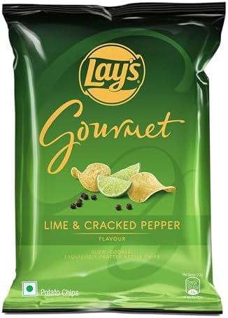 Amazon.com: GB Lay's Gourmet Lime & Cracked Pepper Indian Chips, Kettle Chips, 3 Pack | 55g ...