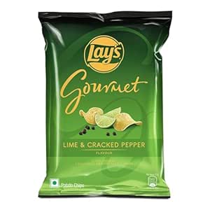 Amazon.com: GB Lay's Gourmet Lime & Cracked Pepper Indian Chips, Kettle Chips, 3 Pack | 55g ...