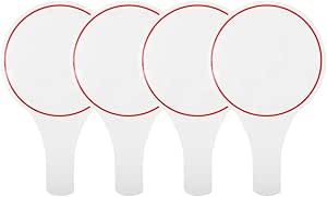 Operitacx 4pcs Dry Erase Scoreboard, Double Sided Answer Paddle Scoring ...