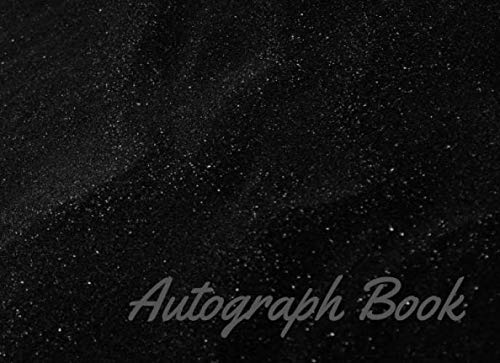 Autograph Book: Signatures Blank Scrapbook, Blank Unlined Keepsake ...