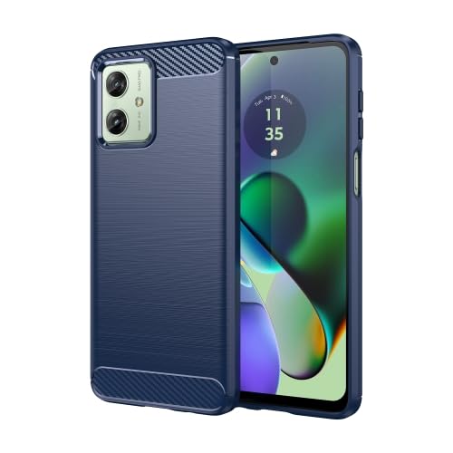 Prime Retail Carbon Fiber Finish Back Case Cover for Moto G54 5G ...