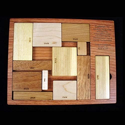 Amazon.com: Creative Crafthouse Calibron 12 Wooden Brainteaser : Toys ...