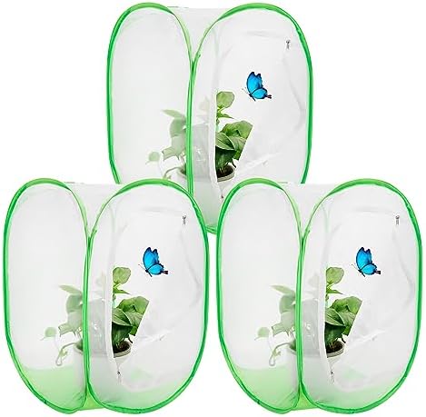 Amazon.com : Mesh Plant Enclosure, Foldable Mesh Cage for Breeding ...