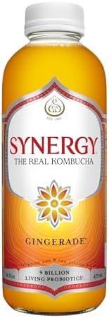 Amazon.com: SYNERGY The Real Kombucha - Gingerade - 16 fl oz Bottle ...