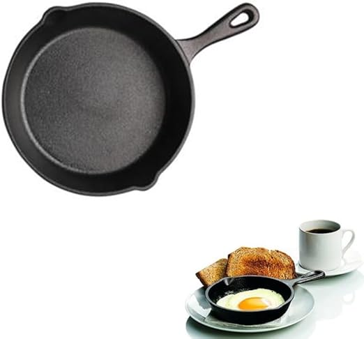 Amazon.com: AISIBO 4 Inch Small Cast Iron Skillet, Pre Seasoned Mini ...