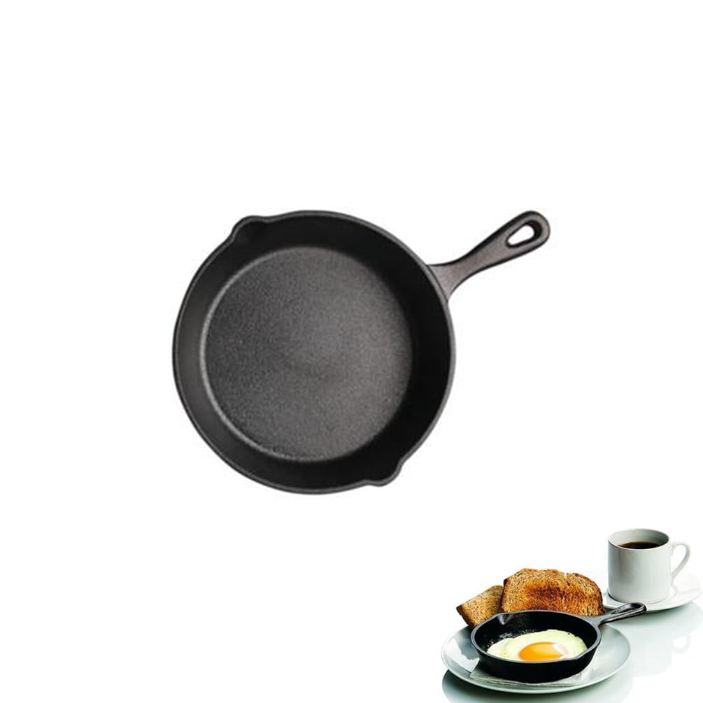 Amazon.com: AISIBO 4 Inch Small Cast Iron Skillet, Pre Seasoned Mini ...