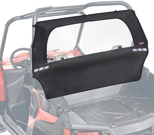 Amazon.com: StarknightMT RZR 800 570 Rear Windshield, UTV Slide-Vent ...