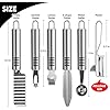 Amazon.com: BURLIHOME Stainless Steel Fruit Carving Knife Set, 6 Pack ...