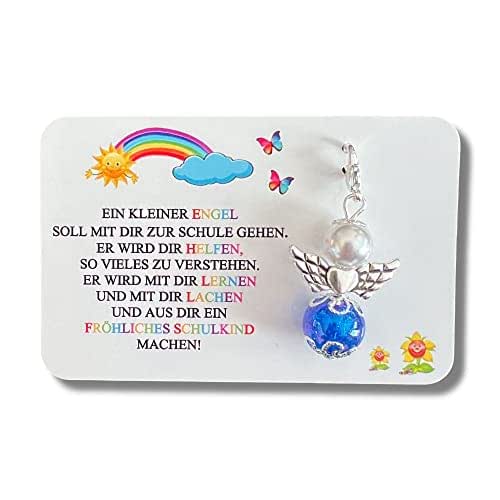 Schulkind 2025 Schutzengel Geschenk Ein kleiner Engel soll.. Mutmacher Glücksbringer Einschulung ...