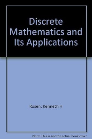 Discrete Mathematics and Its Applications: 9780070537743: Amazon.com: Books