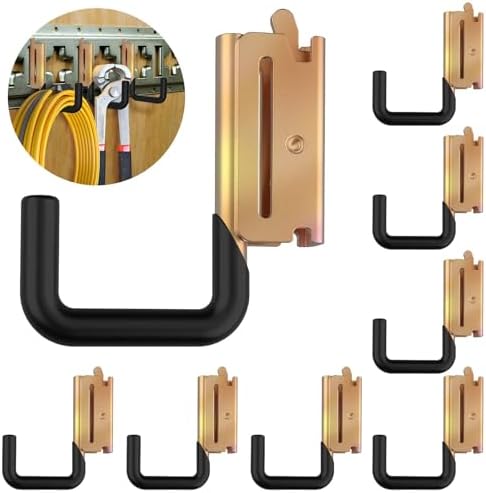 Amazon.com: Eegoowa E Track Hooks Heavy Duty E Track J Hooks X Track ...