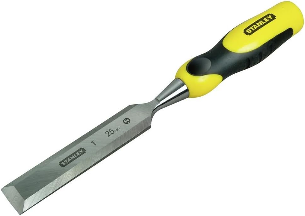 STANLEY 25mm Dynagrip Chisel with Bevel Edge and Strike Cap, 0-16-880 ...