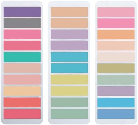 Amazon.com : 600 Pieces - Colored Index Tabs - Assorted Colors - 1.73 ...