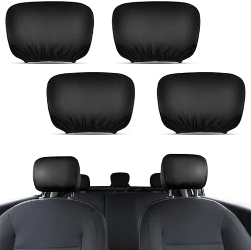Amazon.com: VOPHIA 4 Pcs Car Headrest Covers Universal Head Rest Anti ...