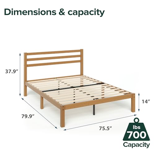 Snapklik.com : Zinus Leah Bamboo Platform Bed Frame
