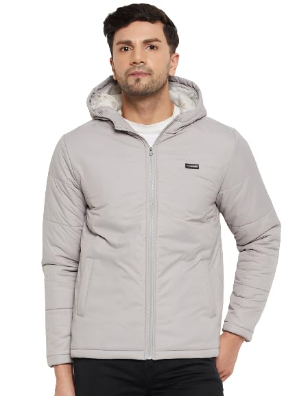 Buy BEING FOREVER Men's Solid Winter Puffer Full Sleeve Jacket with ...