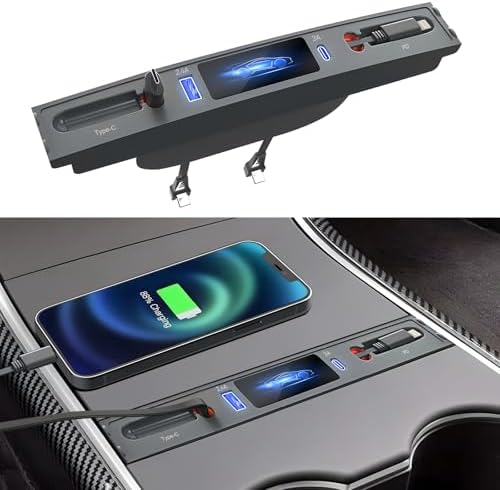 Amazon.com: 2-in-1 Tesla USB Hub and Charger with Fast Charging ...