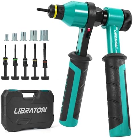 LIBRATON Rivet Nut Tool, Rivnut Tool, Professional Ratchet Nutsert Tool ...