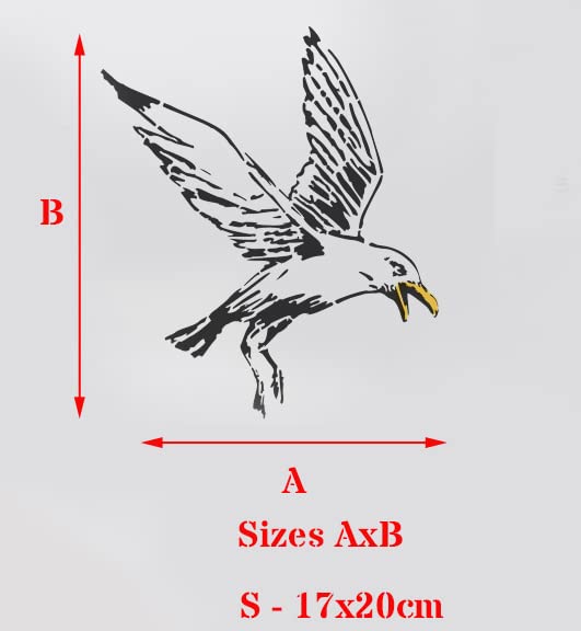 Banksy Seagull Stencil – A4 Size – Painting Stencil, Home Decor, Art ...