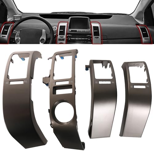 Amazon.com: Shtuomoland 4 Pcs A/C Dash Air Vent Trim Panel Center ...