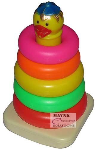 8.5 inches Stack a Ring Junior Duck Cap Stacking Rings Kid Toy Play ...