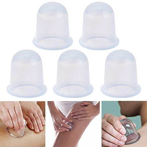 Amazon.com: Set of 5 Beauty Skin Care Silicone Cupping Tools Therapy ...