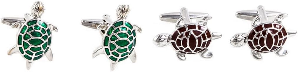 Amazon.com: MRCUFF Turtle Tortoise 2 Pairs Cufflinks in a Presentation ...