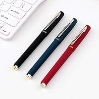 Baoke BLUE + BLACK + RED Gel ink rollerball pens 1.0 mm OR 0.7mm rubber ...