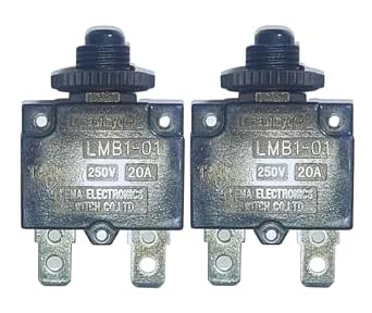 2 Pieces of 20 Amps Mini Circuit Breaker | Thermal Overload Protector ...
