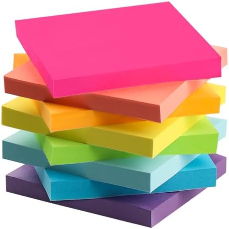 Amazon.com : Meiikun 24 Pack Sticky Notes 3x3 in, 85 Sheets/Pad, Total ...