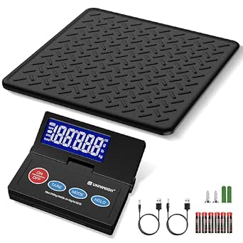 Amazon.com: UNIWEIGH 440lb Postal Scale,10g Accuracy Digital Shipping ...