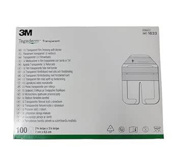 3M Tegaderm Iv Transparent Film Dressing With Border 1633 : Amazon.in ...