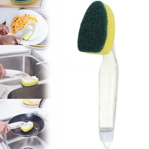 Rixim Amazing Dish Wand Creative Soap Dispenser Scrubber Cleaner Dish ...