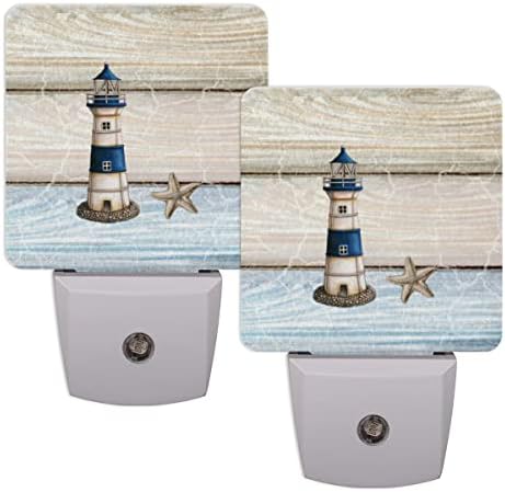 YPPAHHHH Plug-in LED Night Light Auto Dusk to Dawn Sensor Lighthouse ...