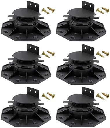 Amazon.com: 12Pack Adjustable Deck Support Pedestal Deck Foundation ...