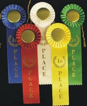 Amazon.com: 4th Place (Yellow) Rosette Ribbons - Single Streamer ...