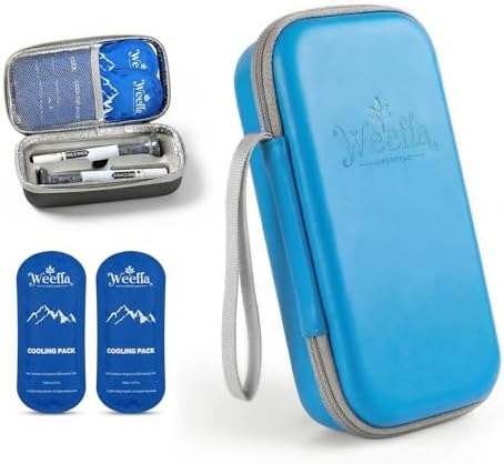 Amazon.com: weefla Hard Shell Insulated Cooler Travel Case for Zepbound ...