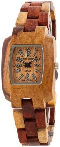 Amazon.com: Tense Solid Sandalwood Inlaid Wood Timber Small Wrist Watch ...