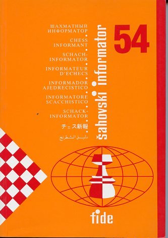 Chess Informant # 54 (Sahovski Informator/Chess Informant): Alexandr ...