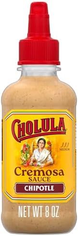 Amazon.com : Cholula Cremosa Sauce, Chipotle, Medium Heat, Creamy, Smoky, Squeezable Topping For ...