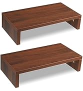 Amazon.com: HAZCOVE Dual Pink Monitor Stand, Computer Monitor Stand ...