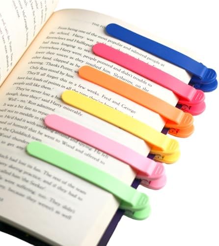 Amazon.com: 6pcs Silicone Automatic Bookmarks, Book Lovers Gifts for ...