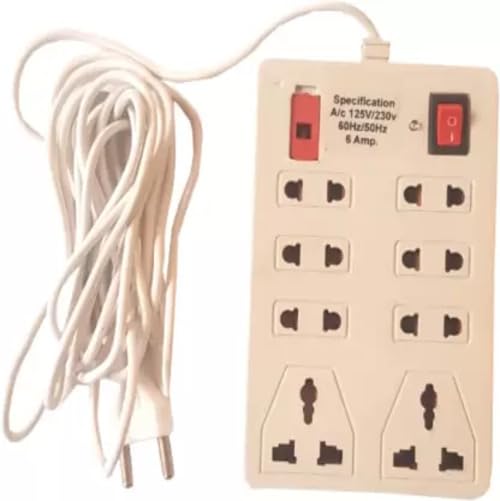 Buy Pingaksh Extension Cord 8 sockets -(2 Meter Cord Length) 8 Socket ...