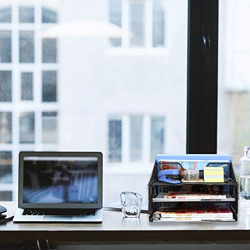 Snapklik.com : Samstar 2 Pack Mesh Desk File Organizer Letter Tray ...