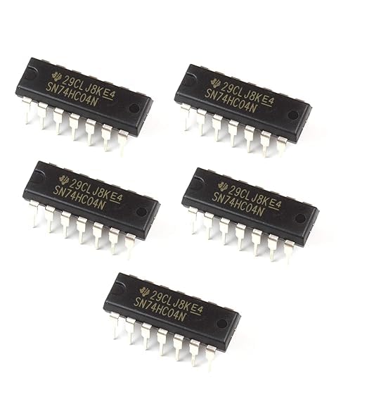 Mifra Electronics | 7404N IC - 5pcs | 74LV04N Hex Inverter CMOS IC - 5 ...