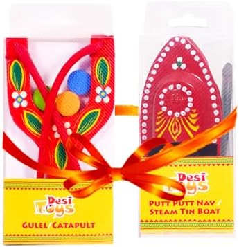 Desi Toys Gulel Slingshots Catapult for Sports — Wooden Slingshot with ...