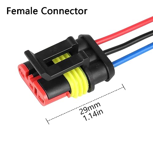 Snapklik.com : 3 Pin Waterproof Electrical Connector 15mm Series ...