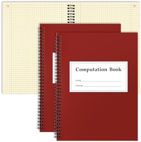 Amazon.com : National Brand Computation Notebook, 4 X 4 Quad, Brown ...