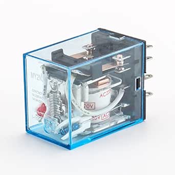 Baomain General Purpose Power Relay MY2NJ AC 220V Coil LED Indicator 8 pin Terminal 2PCS ...