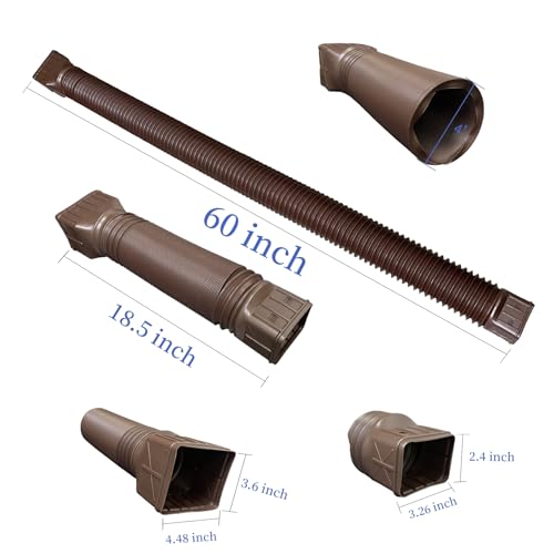 Snapklik.com : 2 Pack Flexible Rain Gutter Downspout Extensions,Drain ...